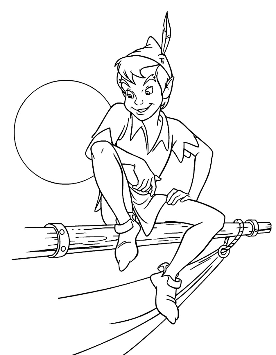 Peter Pan Is Smiling Boyama Sayfası – Boyama Online