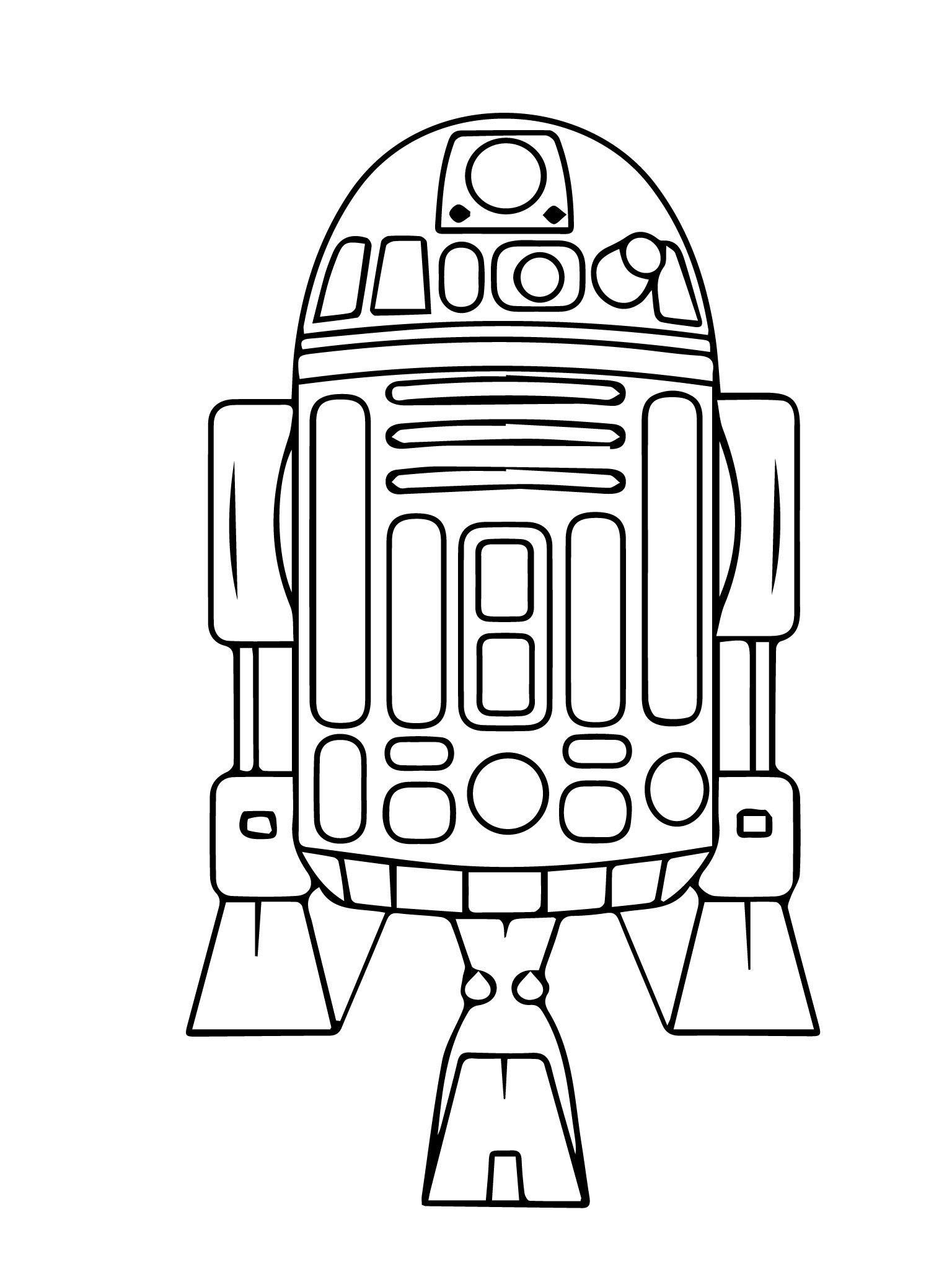 Astromech Droid R2 D2 Boyama Sayfası – Boyama Online
