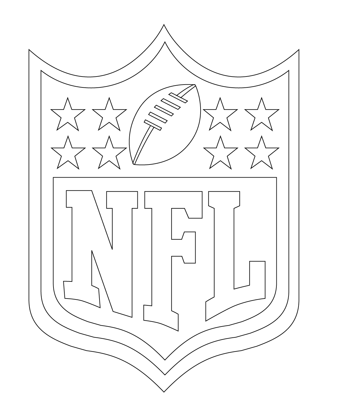NFL Logo Boyama Sayfası – Boyama Online