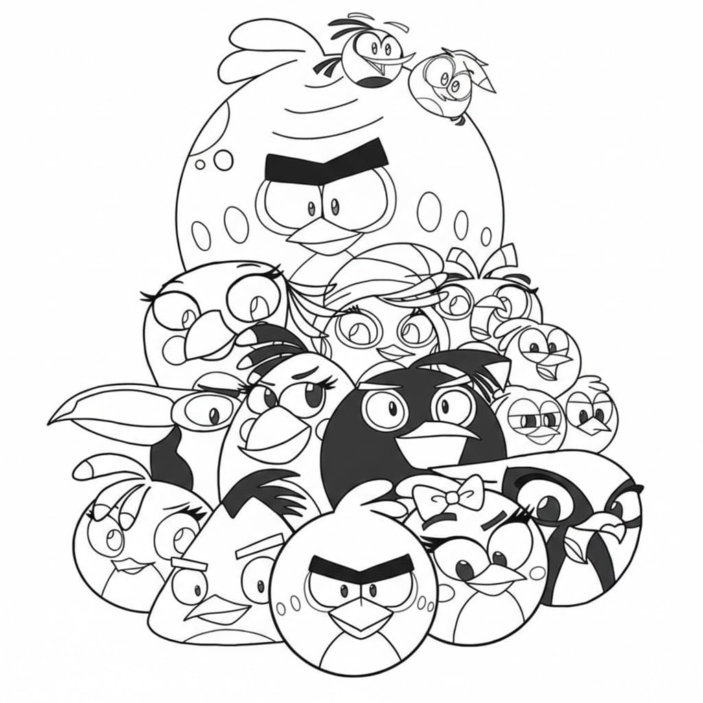 Angry Birds çocuklar için ücretsiz yazdırılabilir Boyama Sayfası ...