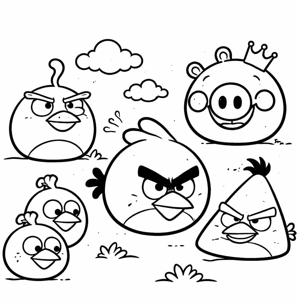 Angry Birds çocuklar için Boyama Sayfası – Boyama Online