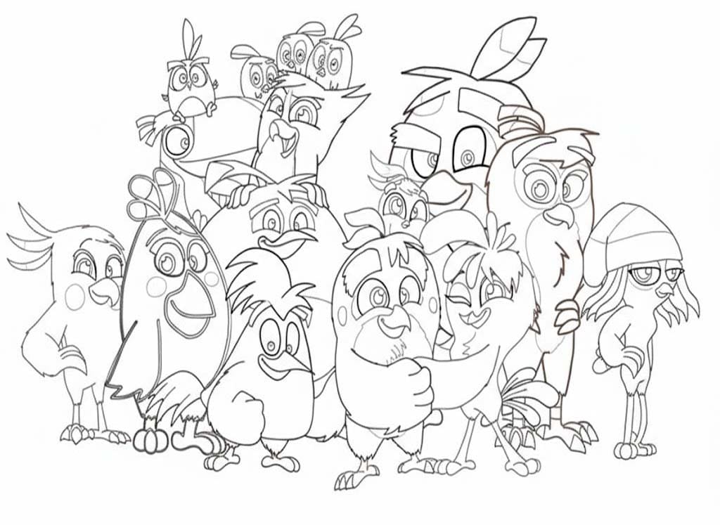 Görüntü Angry Birds yazdırılabilir Boyama Sayfası – Boyama Online