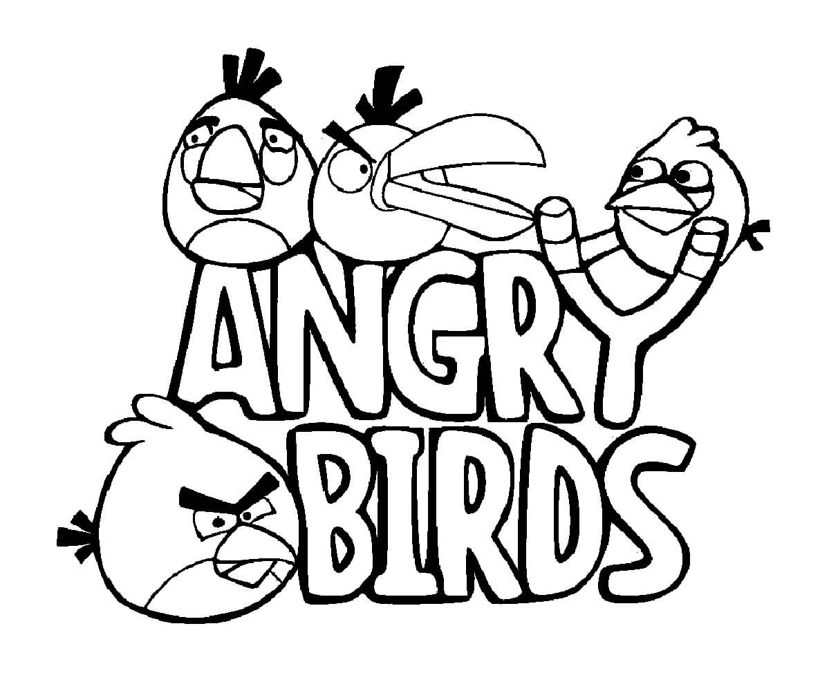 Angry Bird Afiş Boyama Sayfası – Boyama Online