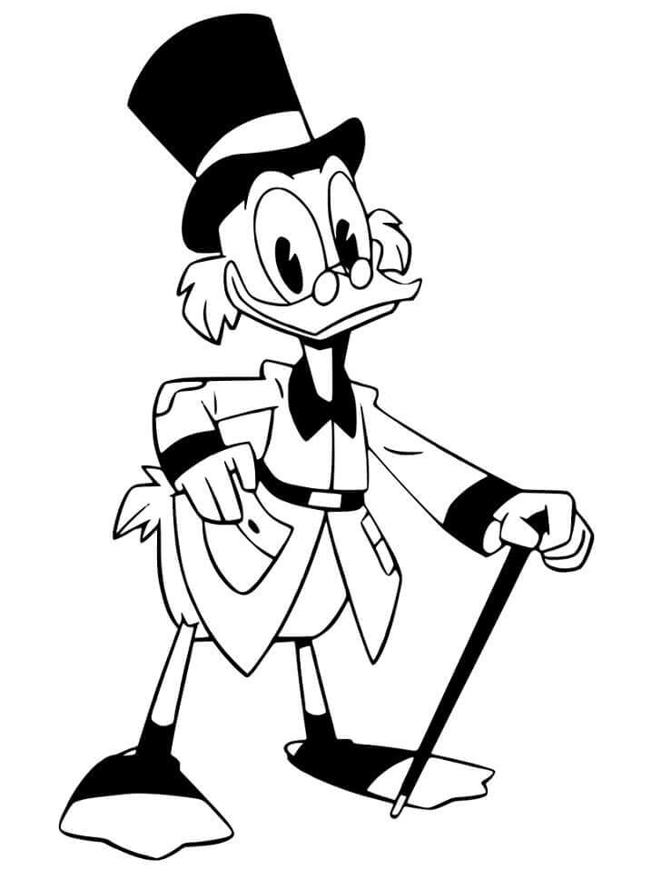 Ducktales'de Webby Vanderquack Boyama Sayfası – Boyama Online