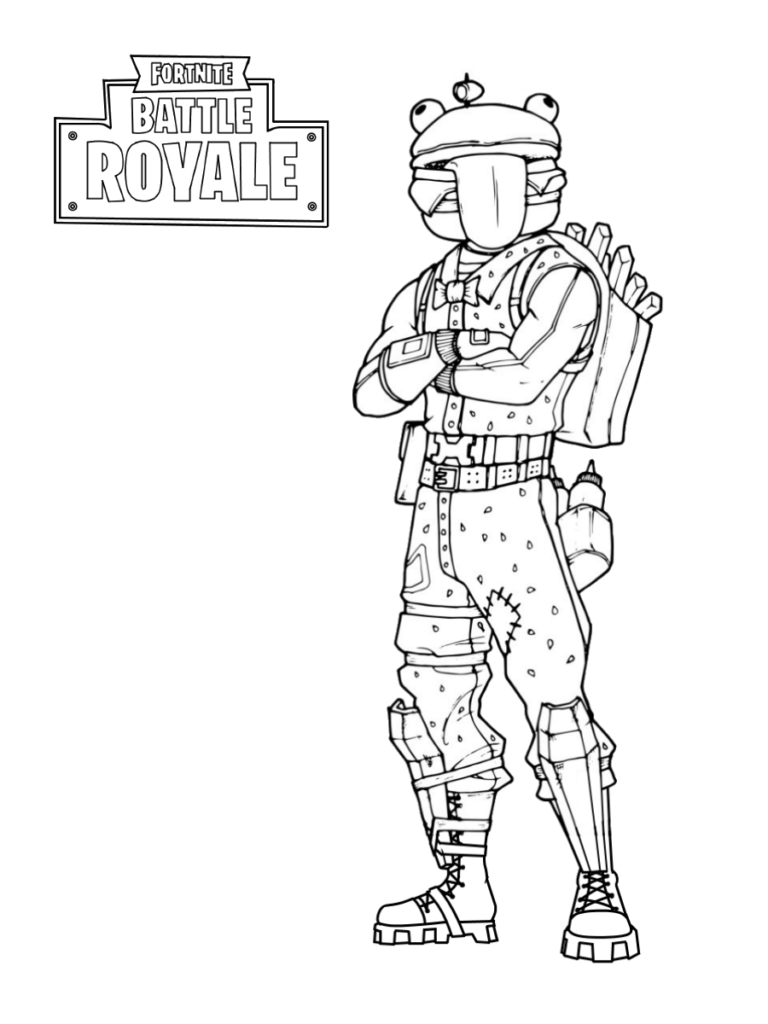 Durr Burger Fortnite Boyama Sayfası – Boyama Online