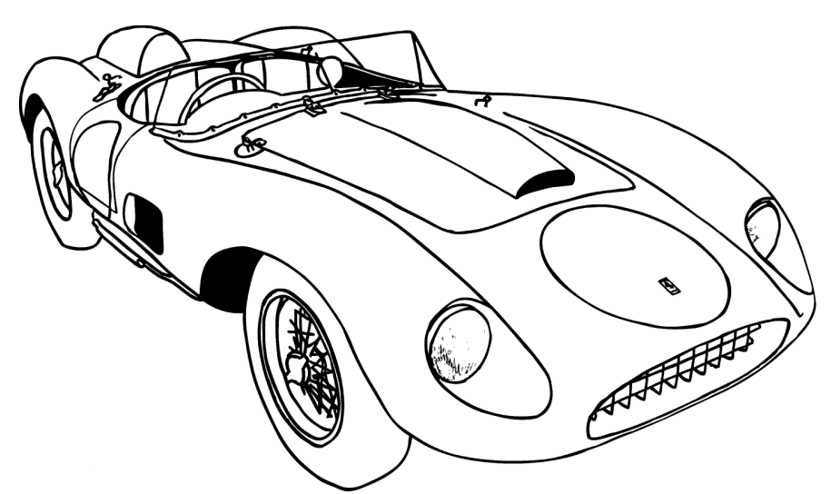 Ferrari 625 TRC Spyder Boyama Sayfası – Boyama Online