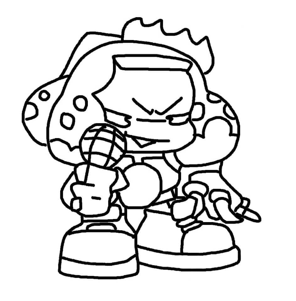 Friday Night Funkin Boyama Sayfaları – Boyama Online