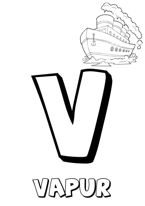 Türk Alfabesi Harfleri Boyama Sayfaları – Boyama Online