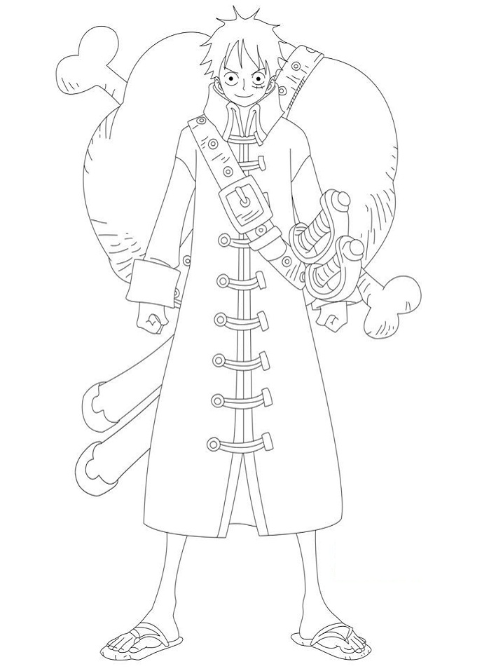 Havalı Luffy Boyama Sayfası – Boyama Online