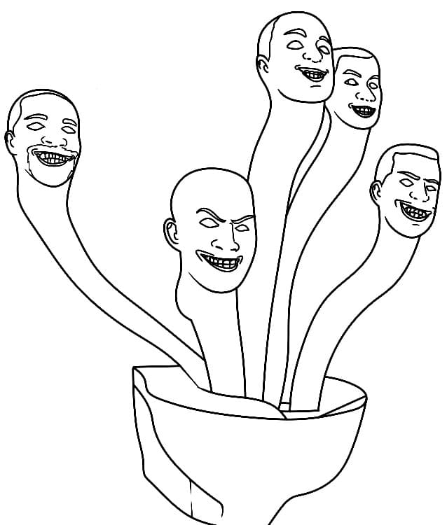 Hydra Spider Skibidi Tuvalet Boyama Sayfası – Boyama Online