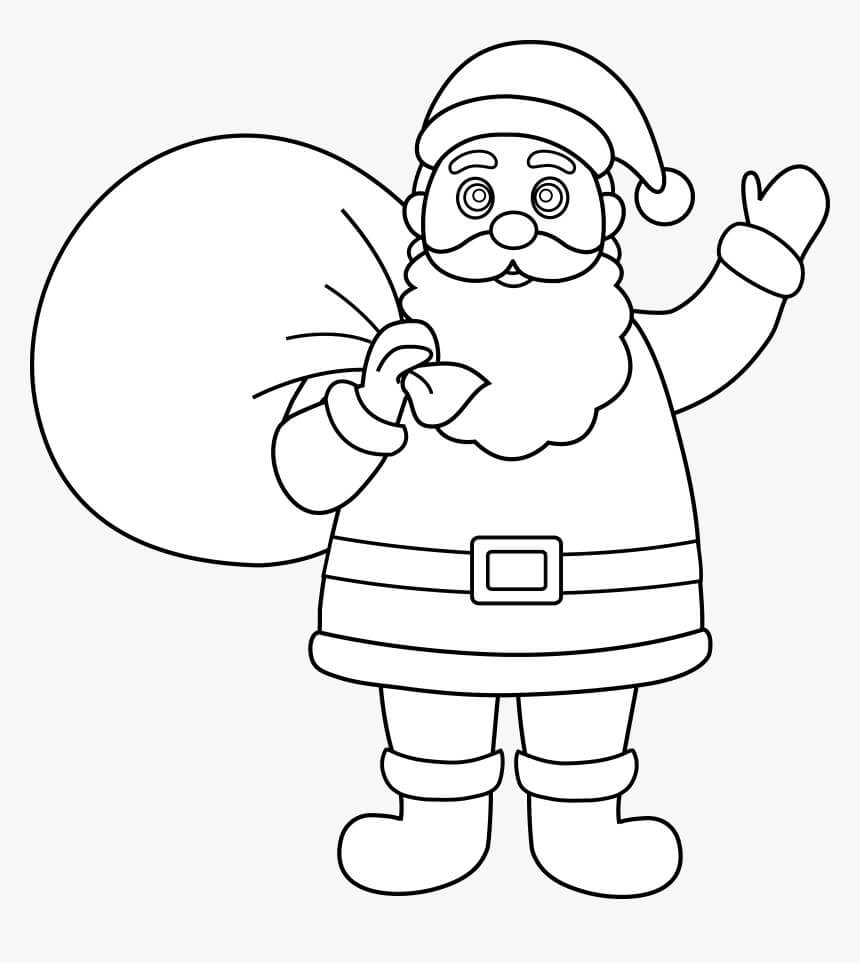 Jolly Noel Baba Boyama Sayfası – Boyama Online