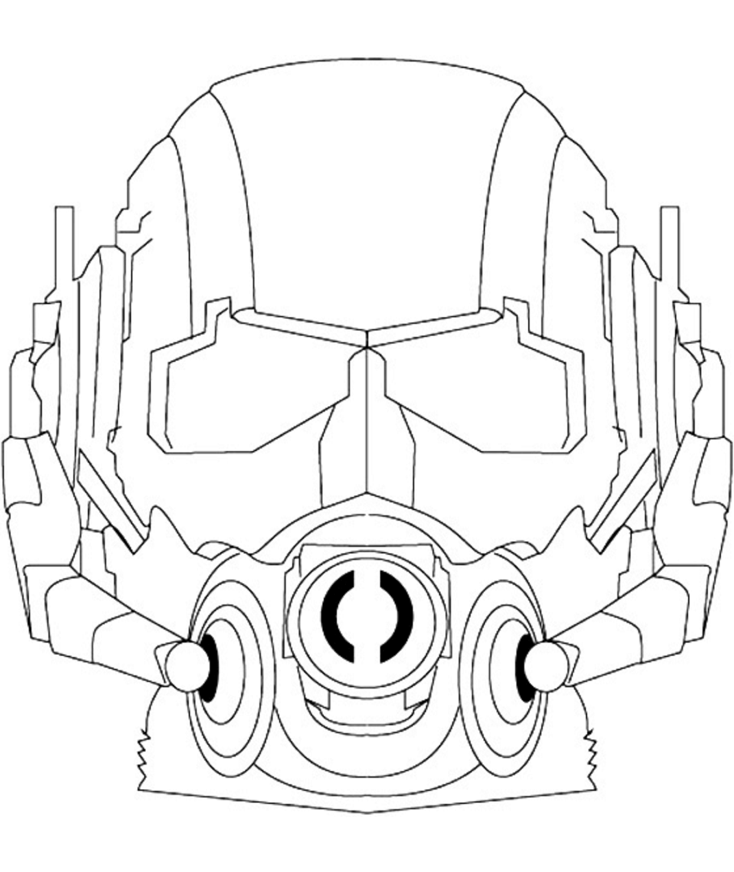 Karınca Adam Maskesi Boyama Sayfası – Boyama Online