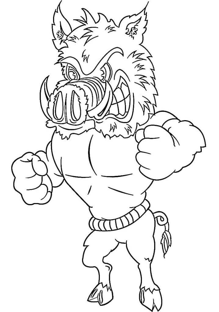 Yaban Domuzu Boyama Sayfaları – Boyama Online