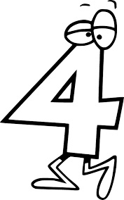 4 Rakamı (Dört) Boyama Sayfaları – Boyama Online