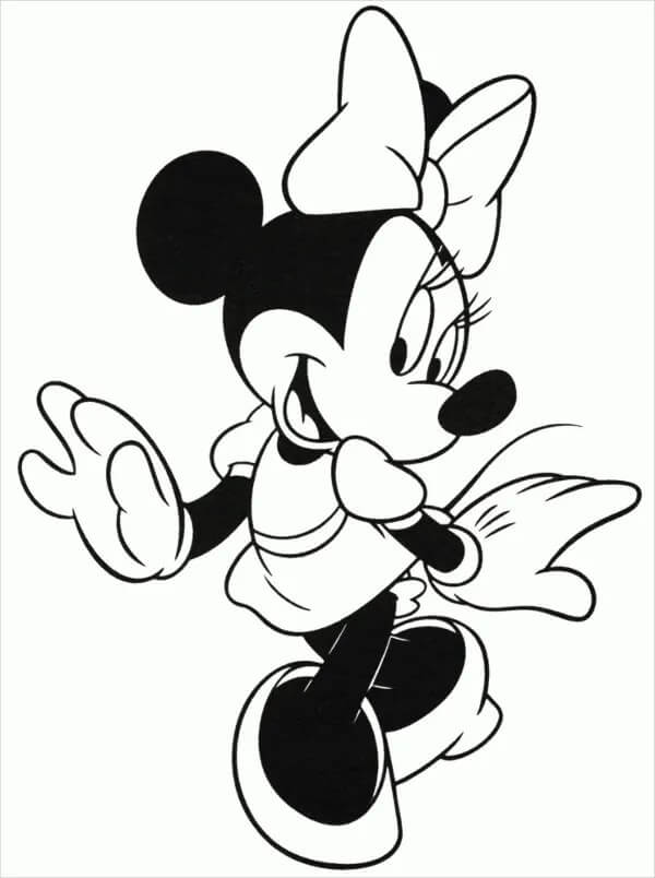 Minnie Mouse Boyama Sayfaları – Boyama Online