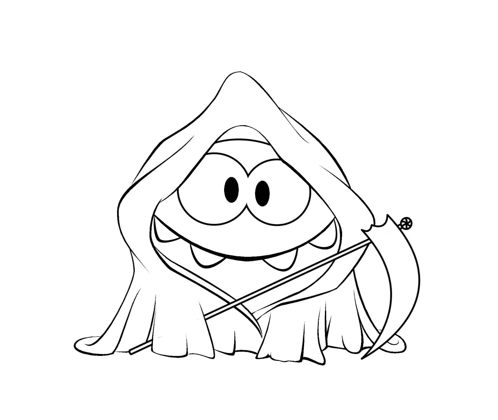 Om Nom Hayalet Boyama Sayfas Boyama Online om-nom-hayalet-boyama-sayfas-boyama-online