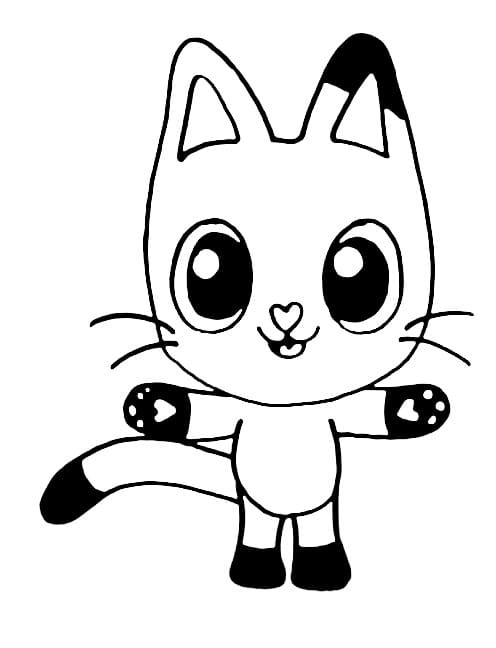 Pandy Paws in Gabby’s Dollhouse Boyama Sayfası – Boyama Online