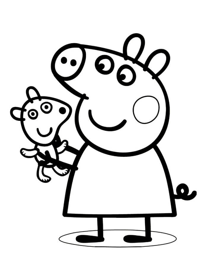 Peppa Pig Boyama Sayfaları – Boyama Online