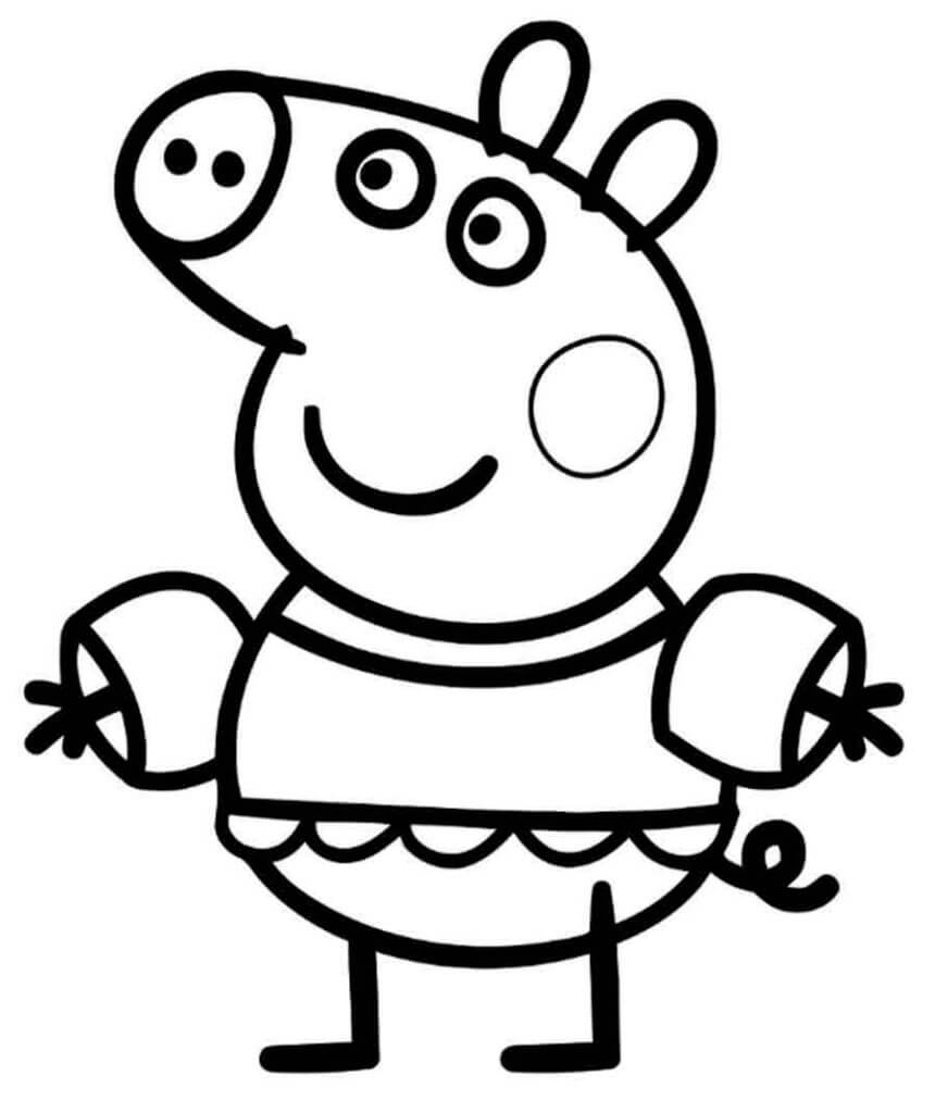 Peppa Pig Boyama Sayfaları – Boyama Online