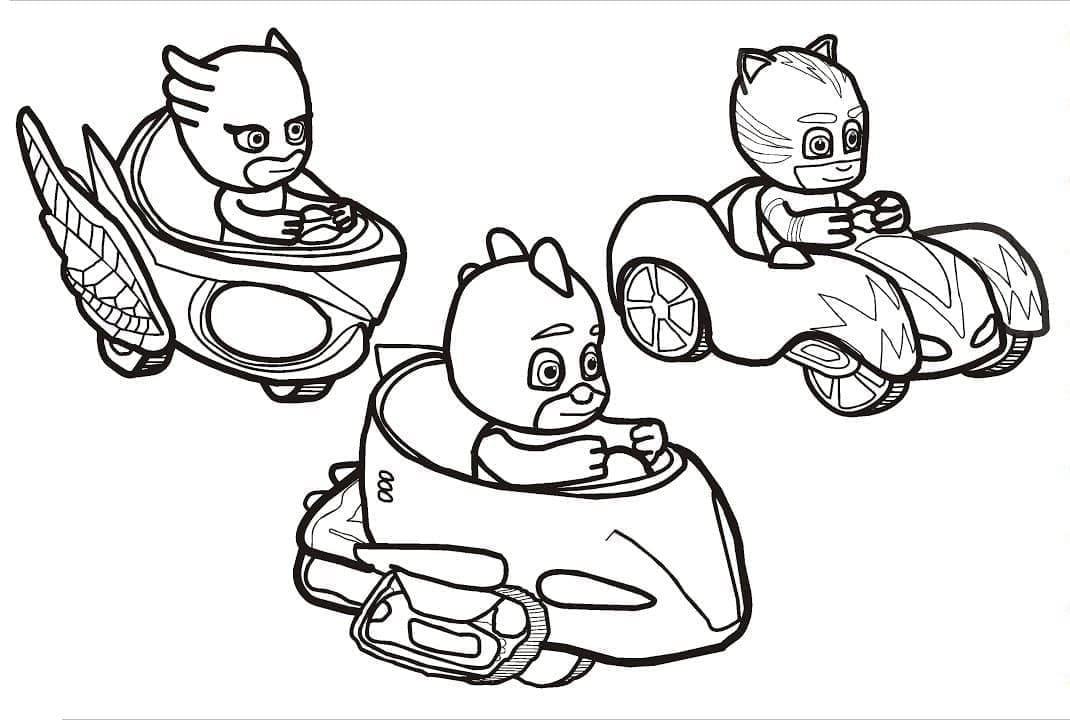 Pijamaskeliler Boyama Sayfaları – Boyama Online