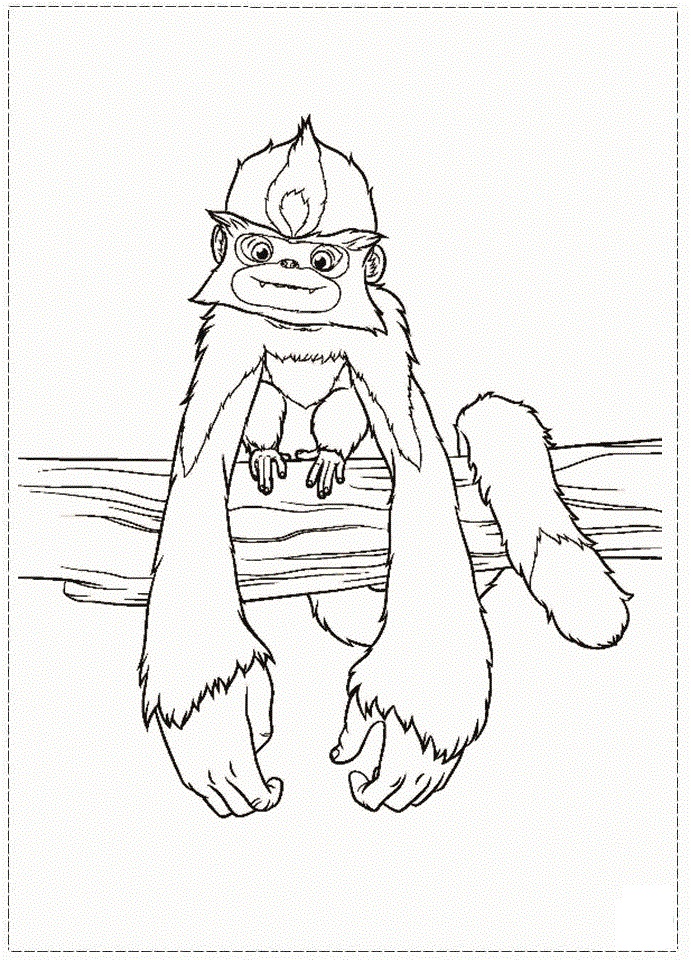 Punch Monkey Boyama Sayfası – Boyama Online