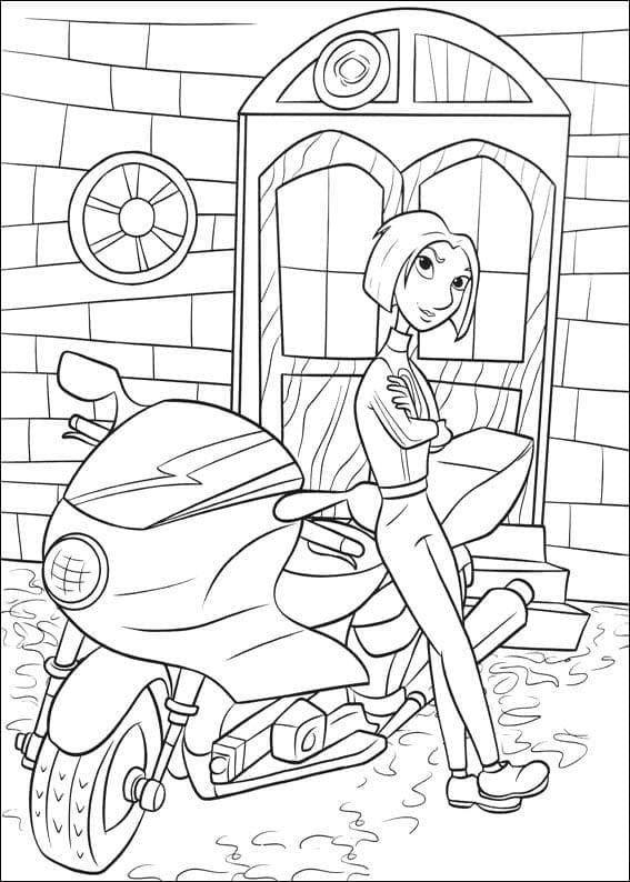 Ratatouille'deki Colette Tatou Boyama Sayfası – Boyama Online