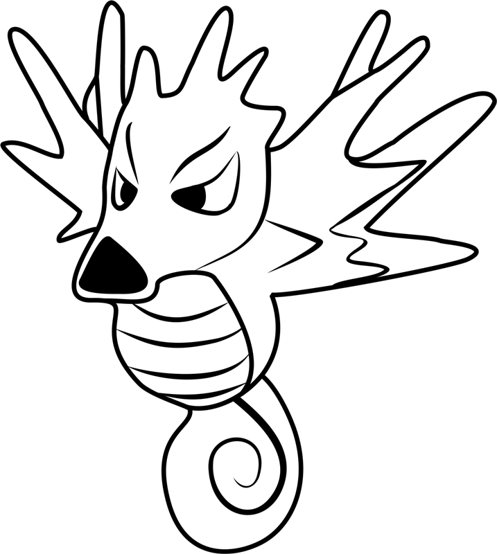 Seadra Pokemon Boyama Sayfası – Boyama Online