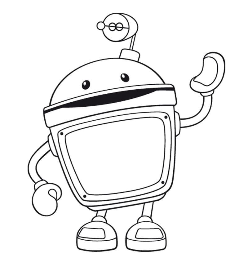 Team Umizoomi dan Mutlu Bot Boyama Sayfası – Boyama Online