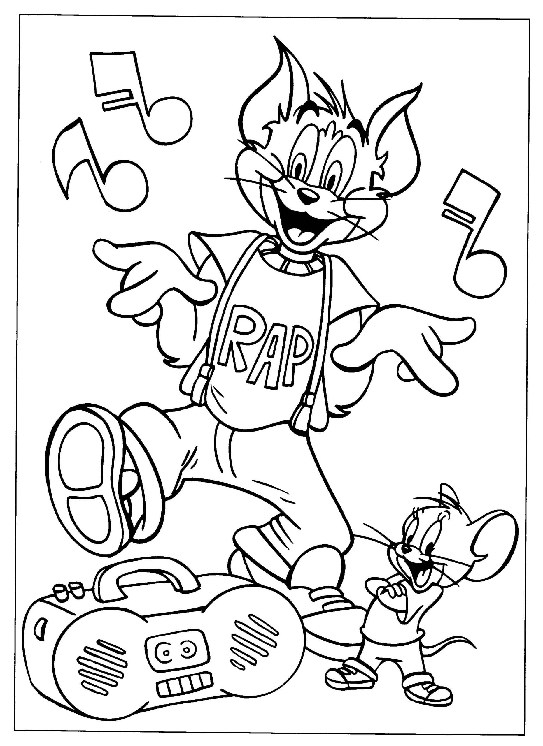 Denizde Tom ve Jerry Boyama Sayfası – Boyama Online Denizde Tom ve Jerry Boyama Sayfası – Boyama Online