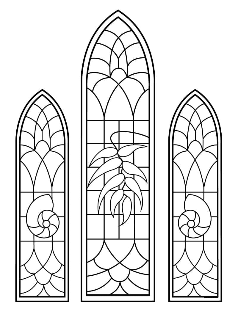 Vitray Boyama Sayfaları – Boyama Online