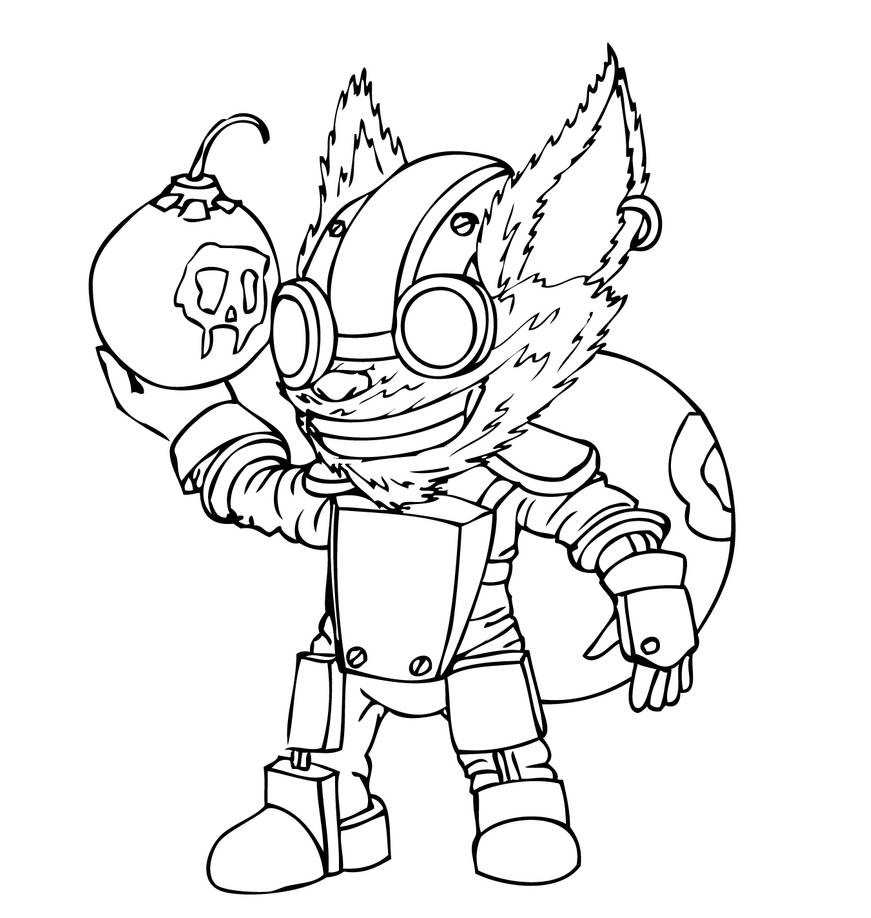 Güzel Ahri Boyama Sayfası – Boyama Online